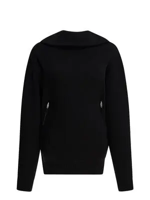 Balenciaga Back-to-front Relaxed Fit Sweater - Black