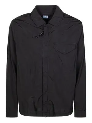 C.P. COMPANY Chrome-r Zipped Lens Shirt Jacket - Nero