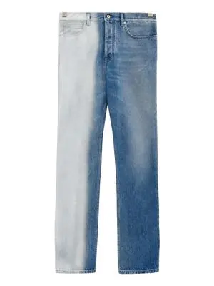 Loewe Straight Leg Denim Trousers - Whiteblue
