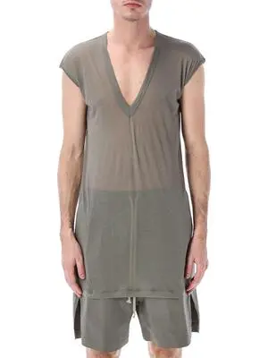 Rick Owens Sleeveless Deep V Neck T-shirt Size - Euca