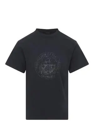 Balenciaga Balenciaga Standard Fit Short Sleeve T-Shirt Black