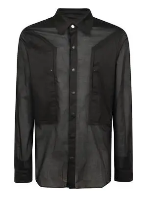 Rick Owens Lightweight Cotton Shirt - Black