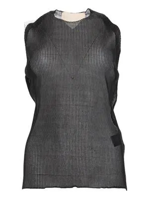 CIRCUS HOTEL Sleeveless Lurex Top - Black
