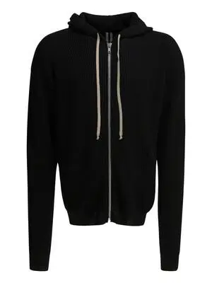 Rick Owens Zip-up Hoodie - Black