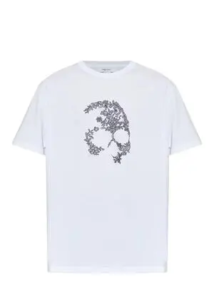 Alexander McQueen Graphic Skull T-shirt - Whiteblack