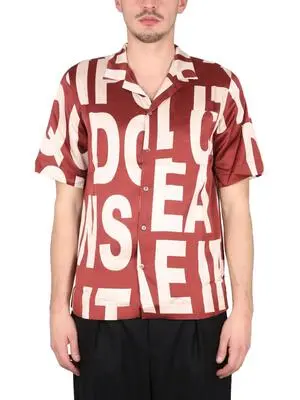 Dries Van Noten Carltone S Slv Shirt - Red