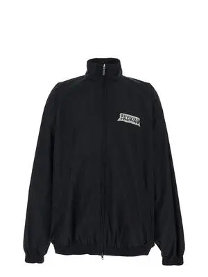 Balenciaga Masking Tape Track Jacket Medium Fit - Black