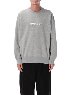 Comme Des Garçons Cotton Logo Sweatshirt - Grey