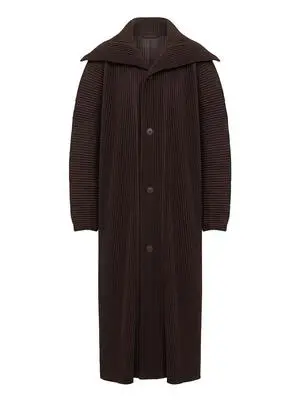 Issey Miyake Pleated Shawl Collar Jacket - 18