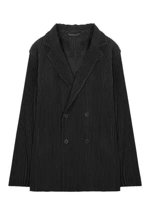 Issey Miyake Homme Plissé Tailored Pleats Jacket - Black