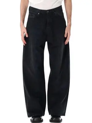 Balenciaga High Waist Wide-leg Pants - Dark Brown/black