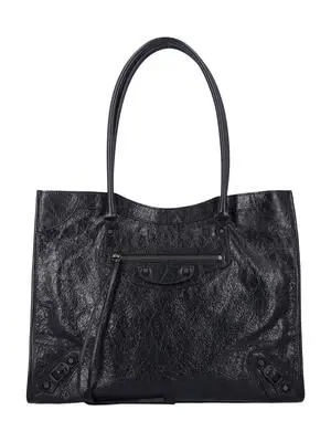 Balenciaga BALENCIAGA Mini Luxe Leather Bag Nero