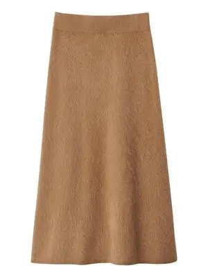 LISA YANG LISA YANG Cashmere Ankle-Length Skirt With Elevated Waistband