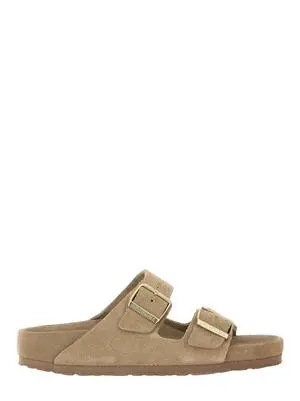 BIRKENSTOCK BIRKENSTOCK Leather Arizona Sandals Beige