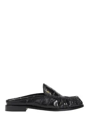 Saint Laurent SAINT LAURENT Luxe Lambskin Leather Loafers Black