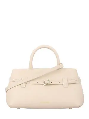Manu Atelier Mini Calf Leather Bag - Vanilla