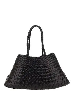 Dragon Diffusion DRAGON DIFFUSION Woven Leather Tote Bag Black