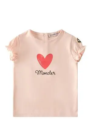 Moncler Heart Logo" T-shirt - Multicolour