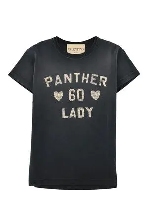 Valentino Garavani Panther 60 Lady Graphic T-shirt - Black