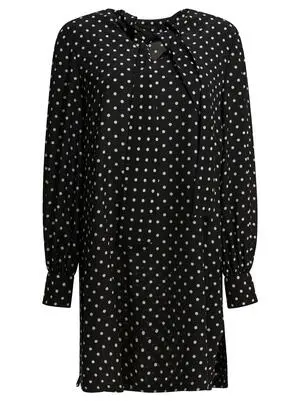 VALENTINO VALENTINO Mini Flared Dress With Long Sleeves And Knotted Bow