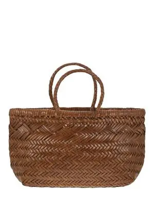 Dragon Diffusion DRAGON DIFFUSION Triple Jump Woven Leather Bag Brown