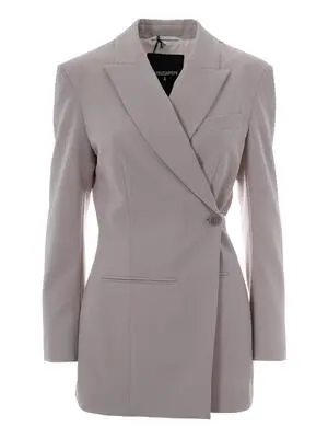 Patrizia Pepe Tailored Blazer Jacket - Cloud Gray
