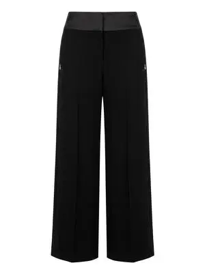 Patrizia Pepe PATRIZIA PEPE High-Waisted Wide-Leg Trousers Nero