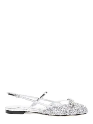 JIMMY CHOO JIMMY CHOO Belinda Glitter Bow Sandals Silversilv