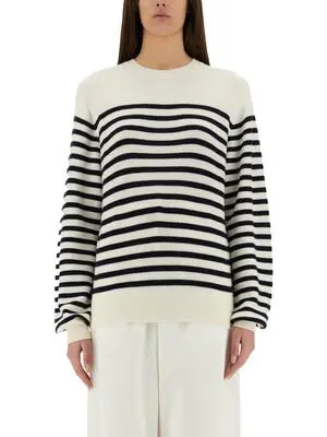 KHAITE KHAITE Violet Striped Cashmere Shirt
