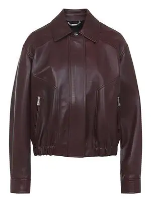 Versace Leather Blouson - Red