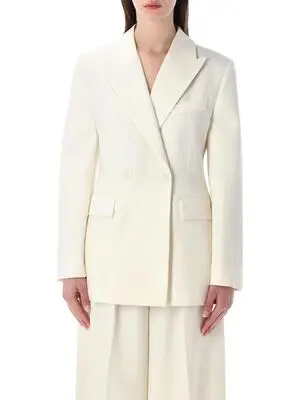 ANINE BING ANINE BING Tailored Double-Breasted Blazer Beige