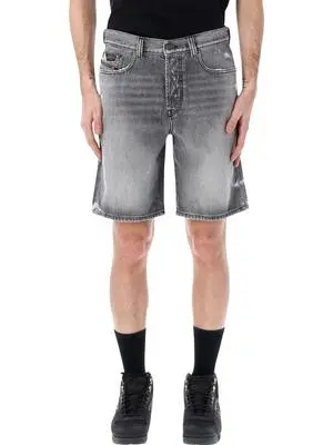 DIESEL® Fix" Regenerative Cotton Denim Shorts - Grey