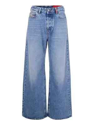 DIESEL® Wide Leg Jeans - Blu