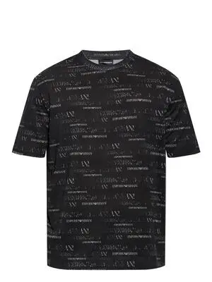 Emporio Armani Monogram T-shirt - Black
