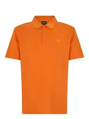 Paul & Shark Logo-patch Short-sleeve Polo Shirt - Orange
