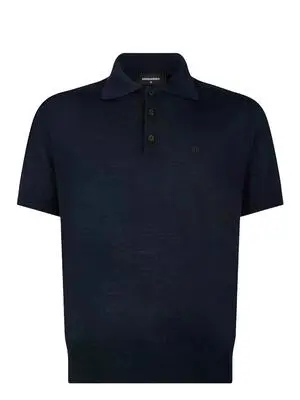 Dsquared2 Upside-down Polo - Blue