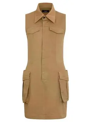 Dsquared2 Cargo Corset Dress - Neutrals