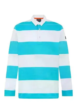 Paul & Shark Striped Long-sleeve Polo Shirt - Blue