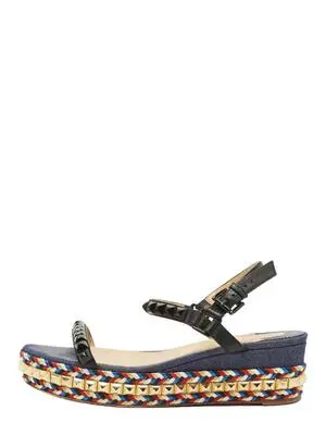CHRISTIAN LOUBOUTIN Studded Platform Sandals - Black