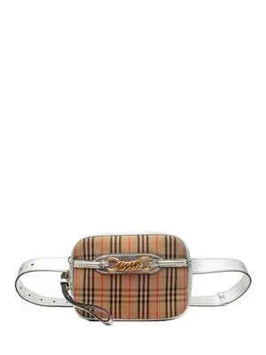 Burberry Haymarket Check Canvas 1983 Link Belt Bag - Neutrals