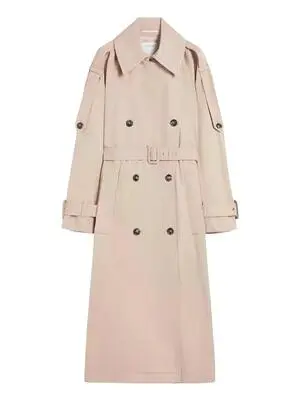 Max Mara Double-breasted Belted Trench Coat - Neutrals