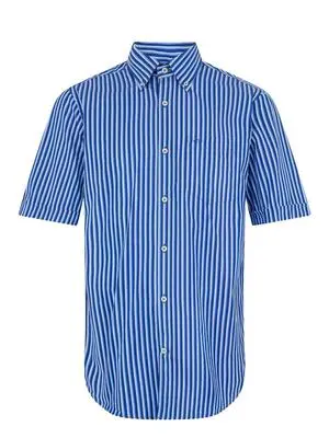 Paul & Shark Striped Short-sleeve Shirt - Blue