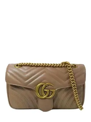 Gucci Marmont Chain-strap Shoulder Bag - Neutrals