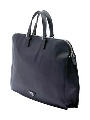 Prada Saffiano Leather Briefcase - Black