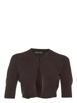 Dolce & Gabbana Cashmere Cropped Cardigan - Brown