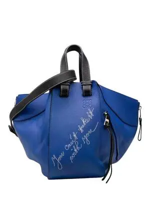 Loewe Bicolor Calfskin Hammock Satchel Bag - Blue