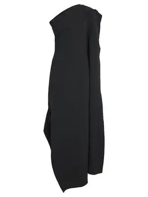 FFORME Asymmetrical Maxi Dress - Black