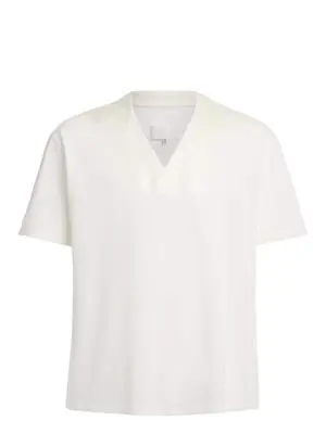 MAISON MARGIELA Cotton Open-collar Polo Shirt - White