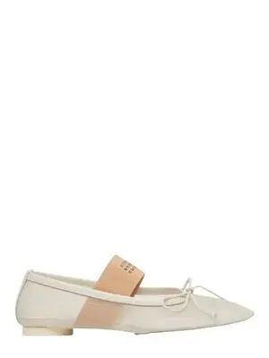 MAISON MARGIELA Bow Detail Ballet Flats - Nude