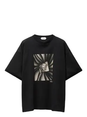 Versace Printed Regular T-shirt - Black
